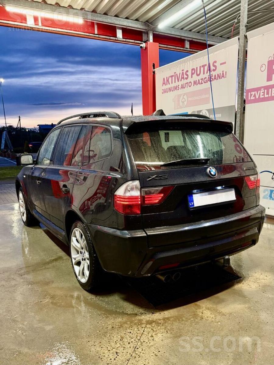 Black BMW X3 2007 in Riga, with an engine capacity of 3.00 L and mileage of 252 thousand km for 4500 €, photo 36 on AUTOMOTO.COM.LV