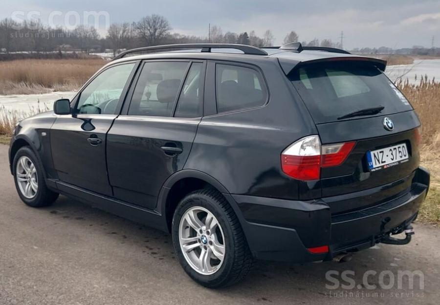 Black BMW X3 2007 in Ogre, with an engine capacity of 2.00 L and mileage of 288 thousand km for 5000 €, photo 3 on AUTOMOTO.COM.LV