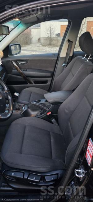 Black BMW X3 2007 in Ogre, with an engine capacity of 2.00 L and mileage of 288 thousand km for 5000 €, photo 7 on AUTOMOTO.COM.LV