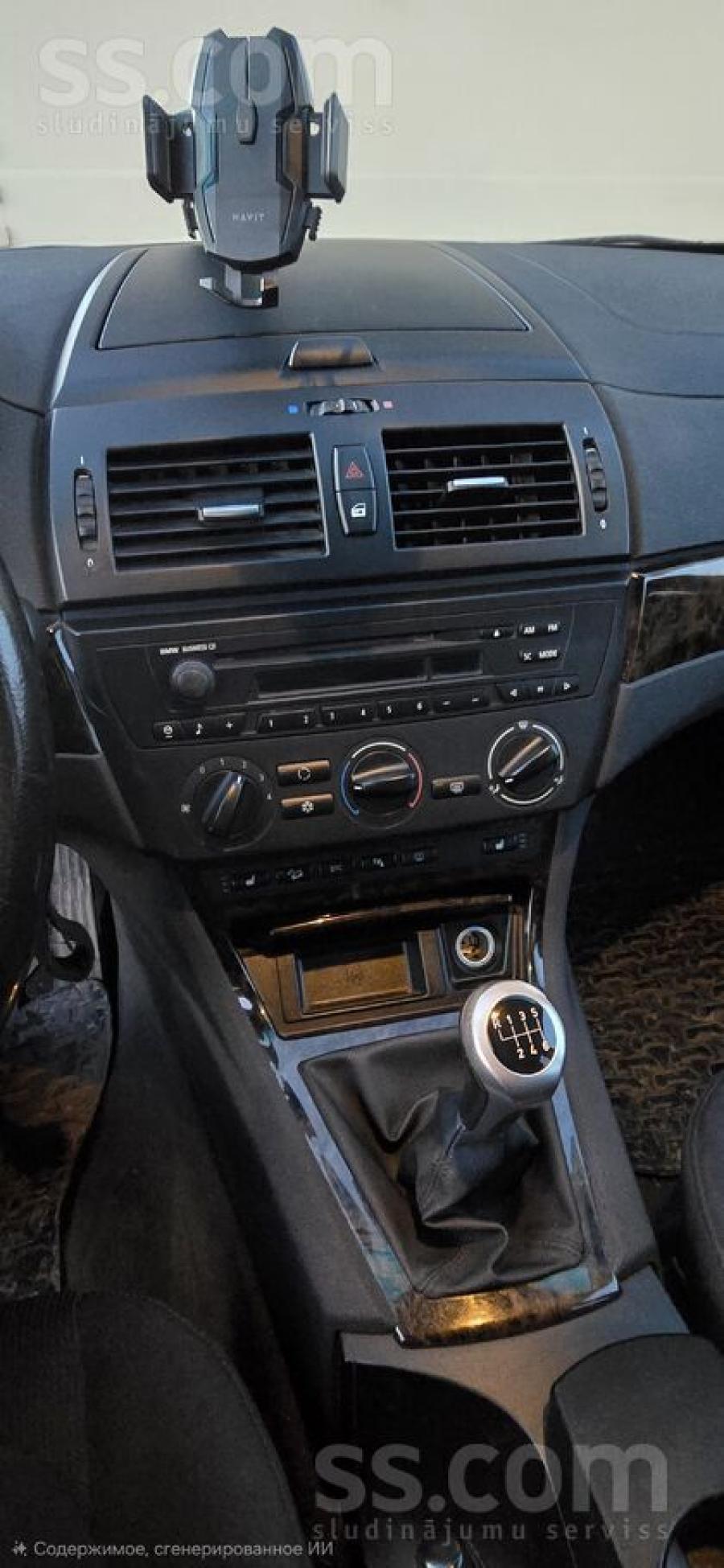 Black BMW X3 2007 in Ogre, with an engine capacity of 2.00 L and mileage of 288 thousand km for 5000 €, photo 8 on AUTOMOTO.COM.LV