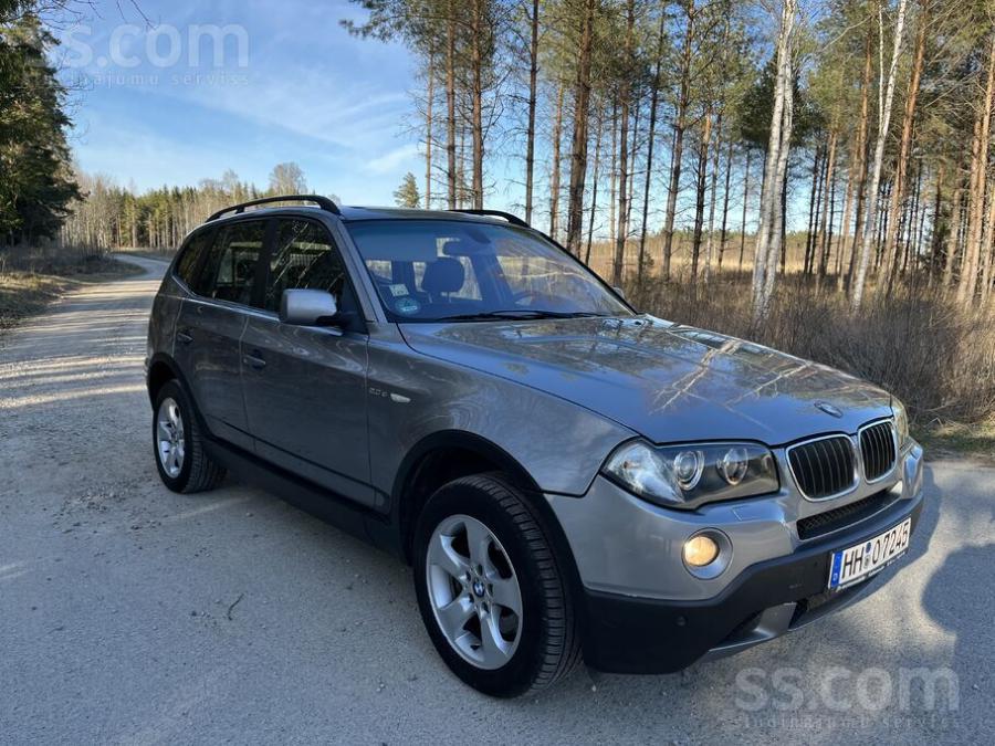 Melns BMW X3 2007 Valmiera, ar dzinēja tilpumu 2.00 L un nobraukumu 387 tūkst. km par 3950 €, foto 1 vietnē AUTOMOTO.COM.LV