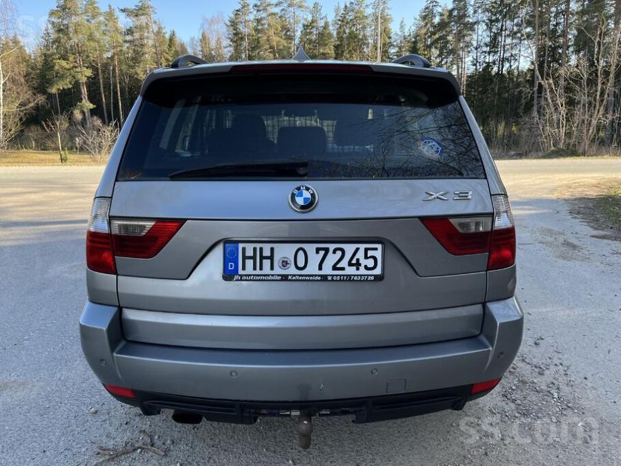 Melns BMW X3 2007 Valmiera, ar dzinēja tilpumu 2.00 L un nobraukumu 387 tūkst. km par 3950 €, foto 7 vietnē AUTOMOTO.COM.LV