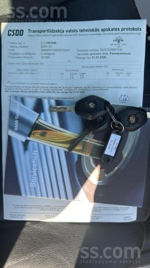 Melns BMW X3 2007 Talsi, ar dzinēja tilpumu 3.00 L un nobraukumu 307 tūkst. km par 6400 €, foto 18 vietnē AUTOMOTO.COM.LV