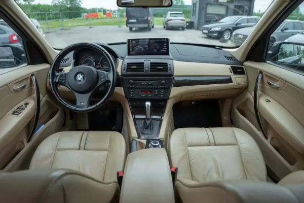 Black BMW X3 2007 in Liepaja, with an engine capacity of 3.00 L and mileage of 271 thousand km for 7750 €, photo 8 on AUTOMOTO.COM.LV