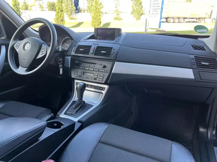 Melns BMW X3 2007 Jēkabpils, ar dzinēja tilpumu 3.00 L un nobraukumu 260 tūkst. km par 6300 €, foto 23 vietnē AUTOMOTO.COM.LV