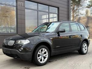 Black BMW X3 2007 in Valmiera, with an engine capacity of 2.00 L and mileage of 191 thousand km for 6800 €, photo  on AUTOMOTO.COM.LV