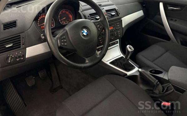 Black BMW X3 2007 in Valmiera, with an engine capacity of 2.00 L and mileage of 191 thousand km for 6800 €, photo 3 on AUTOMOTO.COM.LV