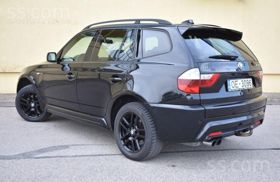 Black BMW X3 2007 in Talsi, with an engine capacity of 3.00 L and mileage of 307 thousand km for 6400 €, photo 3 on AUTOMOTO.COM.LV