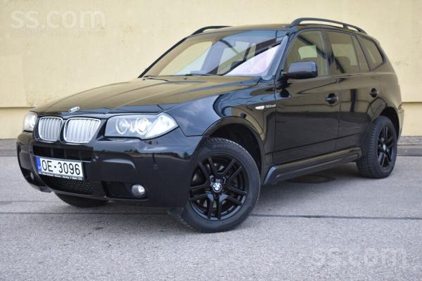 Black BMW X3 2007 in Talsi, with an engine capacity of 3.00 L and mileage of 307 thousand km for 6400 €, photo 4 on AUTOMOTO.COM.LV