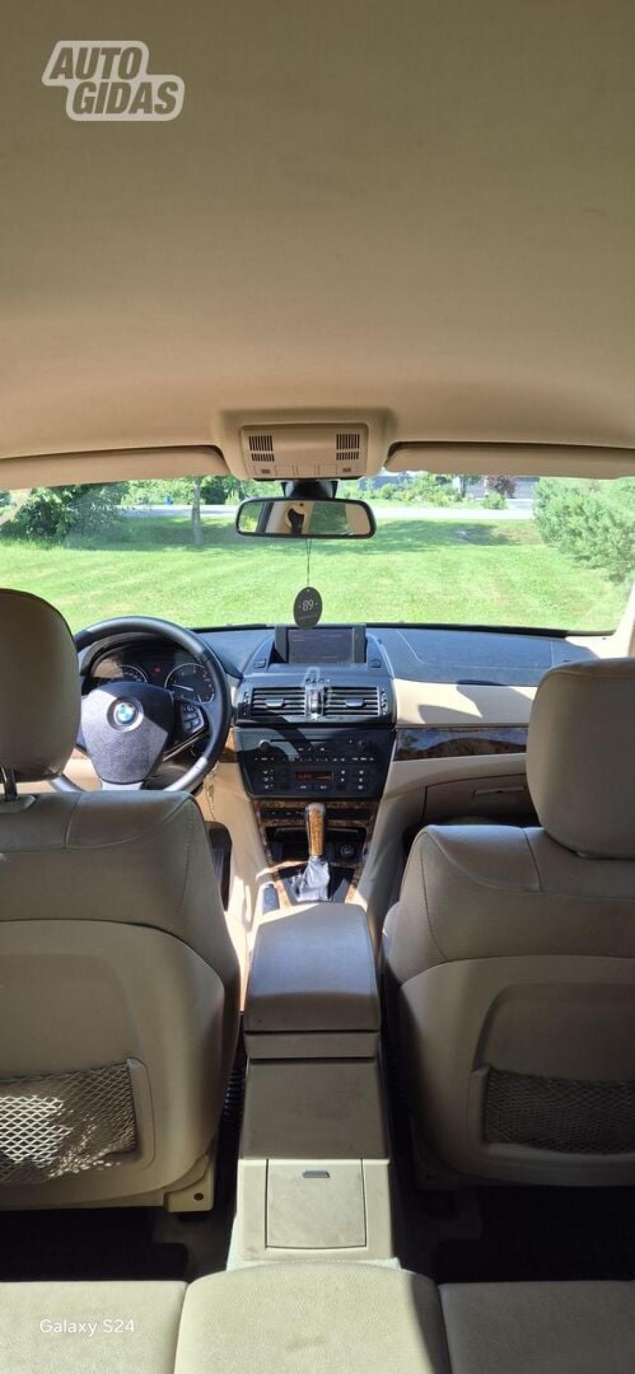 Black BMW X3 2007 in Mazeikiai, with an engine capacity of 3.00 L and mileage of 389 thousand km for 5300 €, photo 9 on AUTOMOTO.COM.LV