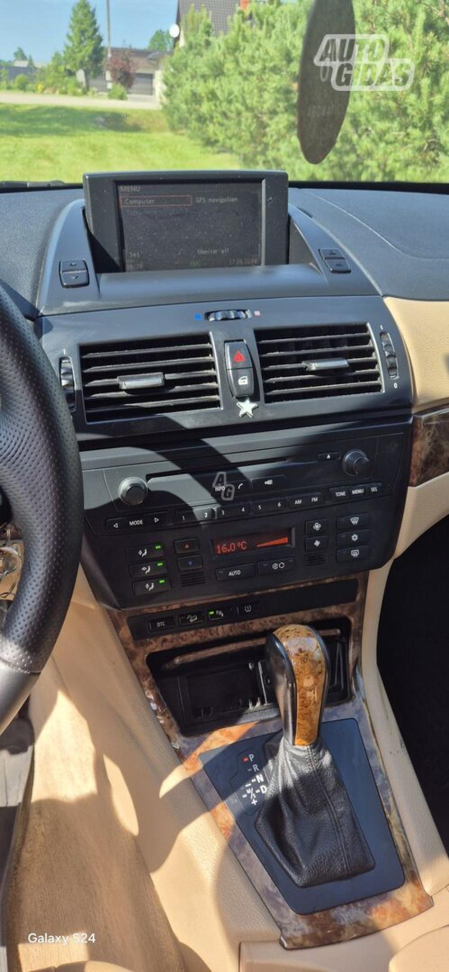 Black BMW X3 2007 in Mazeikiai, with an engine capacity of 3.00 L and mileage of 389 thousand km for 5300 €, photo 11 on AUTOMOTO.COM.LV