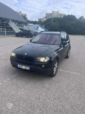 Black BMW X3 2007 in Vilnius, with an engine capacity of 2.00 L and mileage of 344 thousand km for 3800 €, photo  on AUTOMOTO.COM.LV
