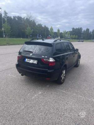 Black BMW X3 2007 in Vilnius, with an engine capacity of 2.00 L and mileage of 344 thousand km for 3800 €, photo 4 on AUTOMOTO.COM.LV