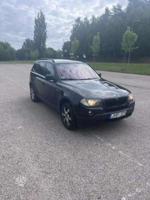 Black BMW X3 2007 in Vilnius, with an engine capacity of 2.00 L and mileage of 344 thousand km for 3800 €, photo 5 on AUTOMOTO.COM.LV