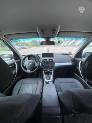 Black BMW X3 2007 in Vilnius, with an engine capacity of 2.00 L and mileage of 344 thousand km for 3800 €, photo 6 on AUTOMOTO.COM.LV