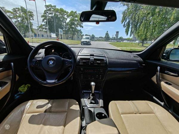 Black BMW X3 2007 in Jonava, with an engine capacity of 2.99 L and mileage of 362 thousand km for 4200 €, photo 6 on AUTOMOTO.COM.LV