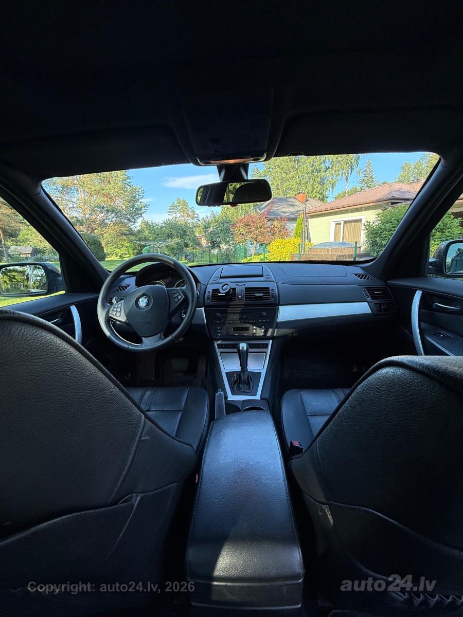 Black BMW X3 2007 in Tartu, with an engine capacity of 3.00 L and mileage of 309 thousand km for 4500 €, photo 6 on AUTOMOTO.COM.LV
