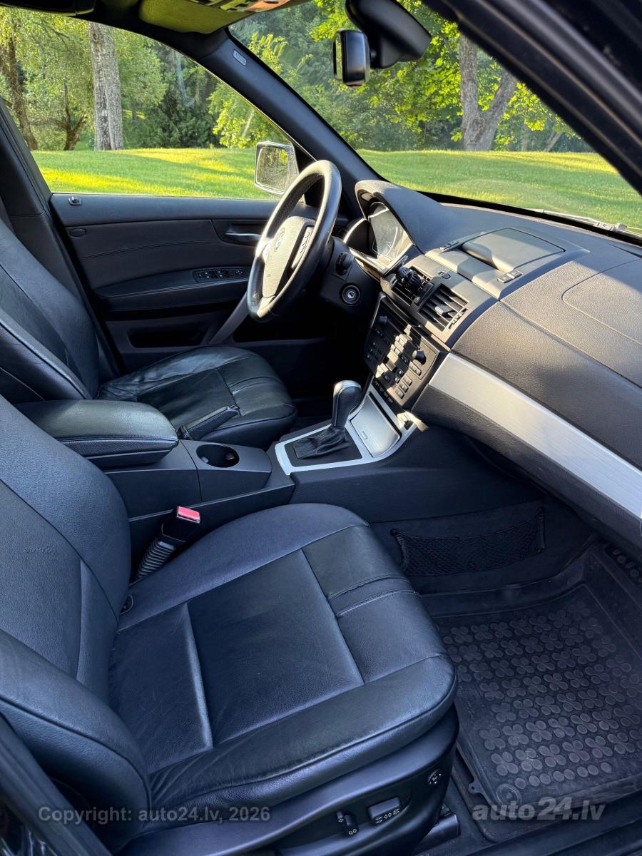 Black BMW X3 2007 in Tartu, with an engine capacity of 3.00 L and mileage of 309 thousand km for 4500 €, photo 8 on AUTOMOTO.COM.LV