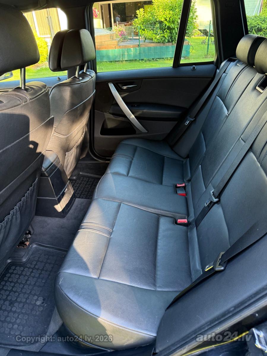 Black BMW X3 2007 in Tartu, with an engine capacity of 3.00 L and mileage of 309 thousand km for 4500 €, photo 11 on AUTOMOTO.COM.LV