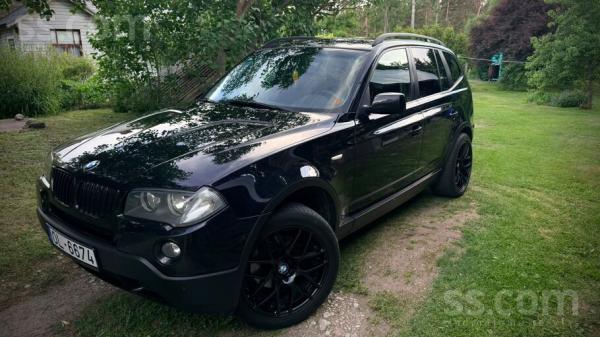 Black BMW X3 2007 in Ogre, with an engine capacity of 2.00 L and mileage of 292 thousand km for 5350 €, photo 2 on AUTOMOTO.COM.LV