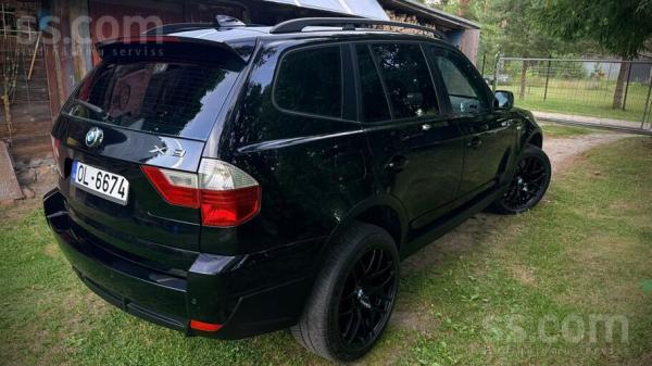 Black BMW X3 2007 in Ogre, with an engine capacity of 2.00 L and mileage of 292 thousand km for 5350 €, photo 3 on AUTOMOTO.COM.LV
