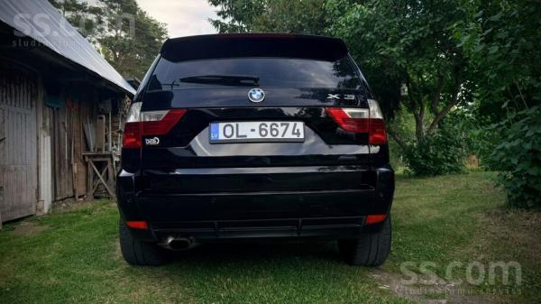 Black BMW X3 2007 in Ogre, with an engine capacity of 2.00 L and mileage of 292 thousand km for 5350 €, photo 5 on AUTOMOTO.COM.LV