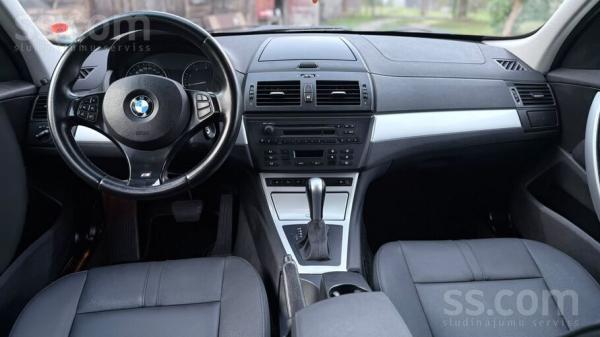 Black BMW X3 2007 in Ogre, with an engine capacity of 2.00 L and mileage of 292 thousand km for 5350 €, photo 8 on AUTOMOTO.COM.LV