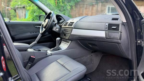 Black BMW X3 2007 in Ogre, with an engine capacity of 2.00 L and mileage of 292 thousand km for 5350 €, photo 9 on AUTOMOTO.COM.LV