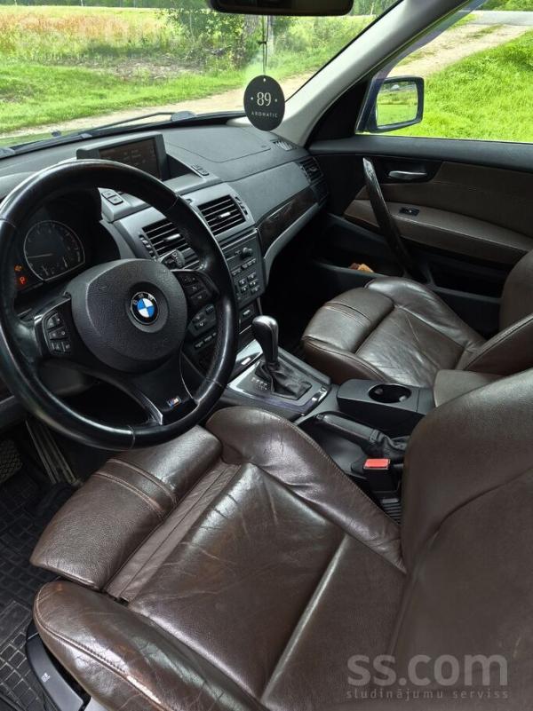 Melns BMW X3 2007 Jēkabpils, ar dzinēja tilpumu 3.00 L un nobraukumu 411 tūkst. km par 5300 €, foto 5 vietnē AUTOMOTO.COM.LV