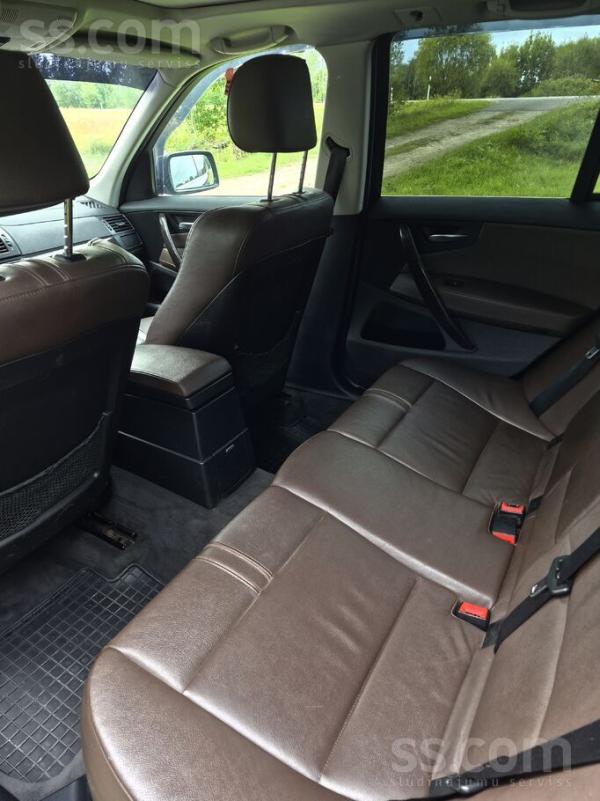 Melns BMW X3 2007 Jēkabpils, ar dzinēja tilpumu 3.00 L un nobraukumu 411 tūkst. km par 5300 €, foto 7 vietnē AUTOMOTO.COM.LV