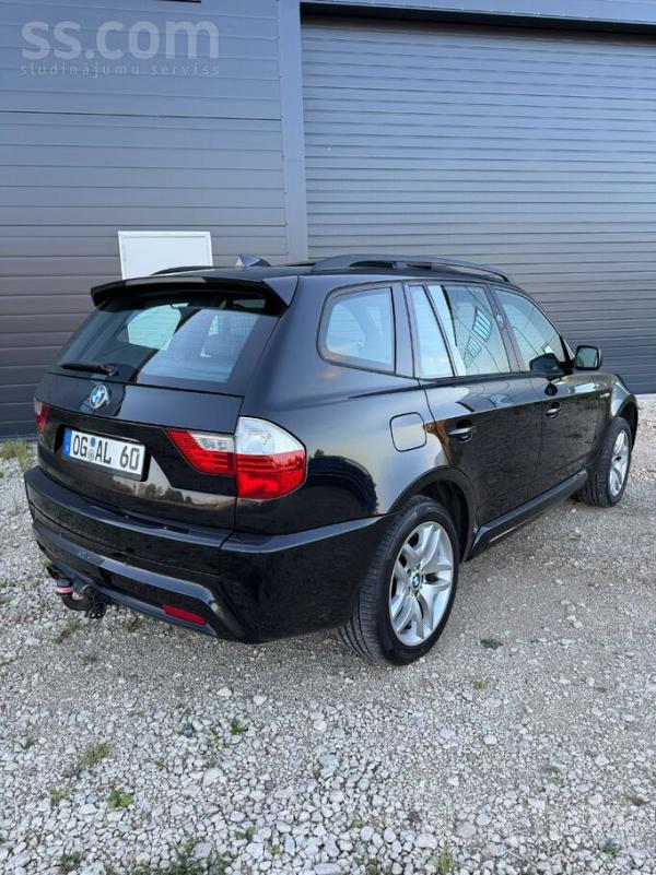 Black BMW X3 2007 in Balvi, with an engine capacity of 3.00 L and mileage of 285 thousand km for 5799 €, photo 6 on AUTOMOTO.COM.LV