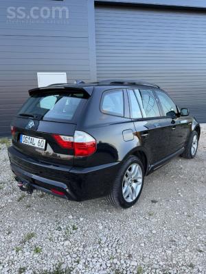 Black BMW X3 2007 in Balvi, with an engine capacity of 3.00 L and mileage of 285 thousand km for 5799 €, photo 6 on AUTOMOTO.COM.LV