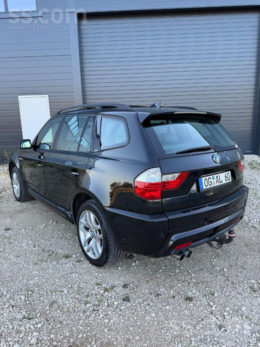 Black BMW X3 2007 in Balvi, with an engine capacity of 3.00 L and mileage of 285 thousand km for 5799 €, photo 7 on AUTOMOTO.COM.LV