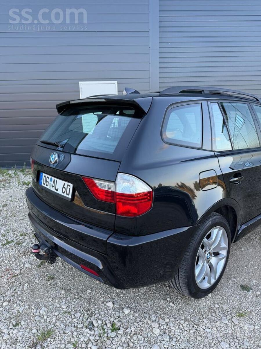 Black BMW X3 2007 in Balvi, with an engine capacity of 3.00 L and mileage of 285 thousand km for 5799 €, photo 8 on AUTOMOTO.COM.LV