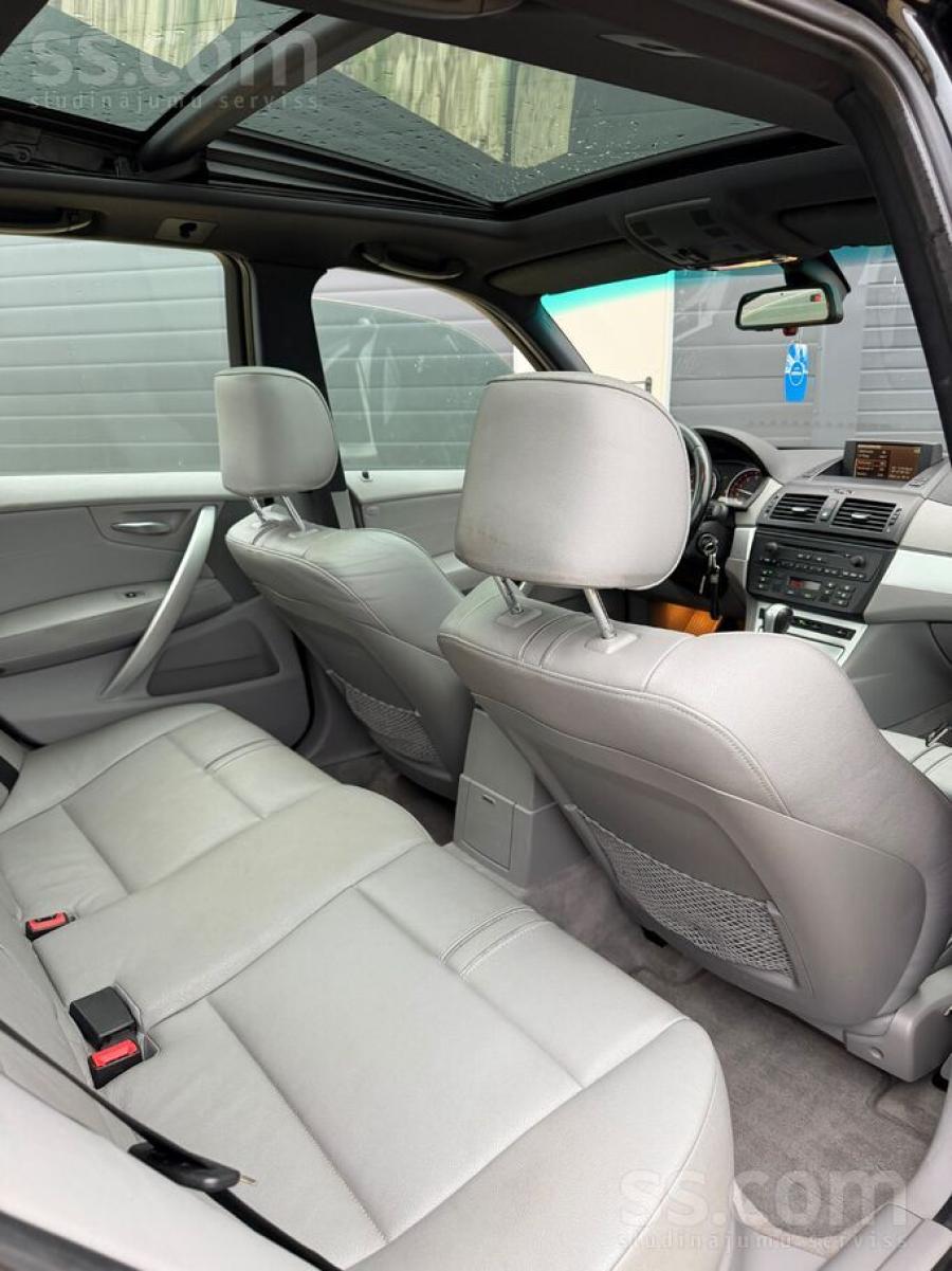 Black BMW X3 2007 in Balvi, with an engine capacity of 3.00 L and mileage of 285 thousand km for 5799 €, photo 19 on AUTOMOTO.COM.LV