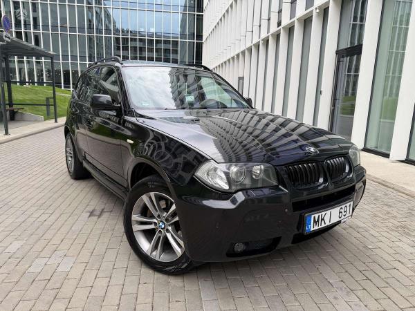 Melns BMW X3 2007 Viļņa, ar dzinēja tilpumu 2.99 L un nobraukumu 300 tūkst. km par 4450 €, foto 3 vietnē AUTOMOTO.COM.LV