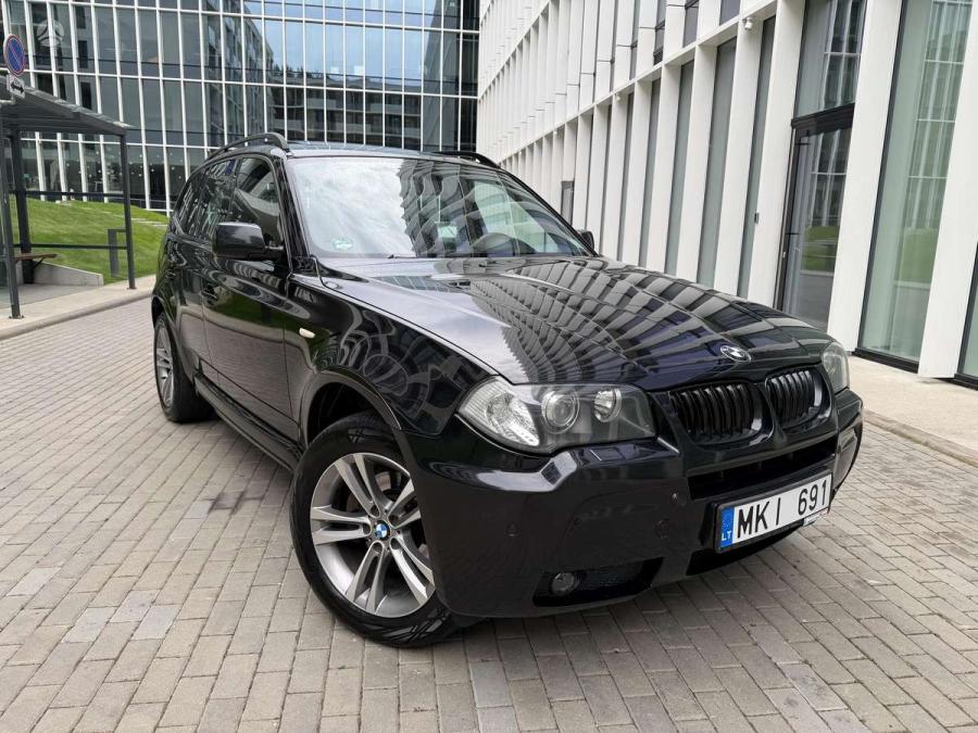 Melns BMW X3 2007 Viļņa, ar dzinēja tilpumu 2.99 L un nobraukumu 300 tūkst. km par 4450 €, foto 3 vietnē AUTOMOTO.COM.LV
