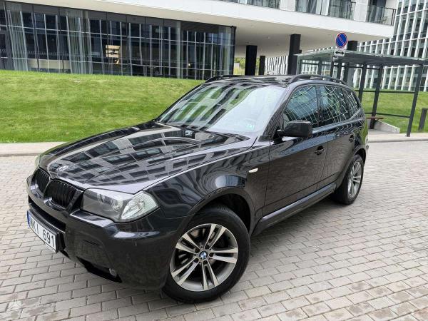 Melns BMW X3 2007 Viļņa, ar dzinēja tilpumu 2.99 L un nobraukumu 300 tūkst. km par 4450 €, foto 5 vietnē AUTOMOTO.COM.LV