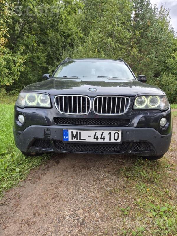 Black BMW X3 2007 in Balvi, with an engine capacity of 3.00 L and mileage of 318 thousand km for 5000 €, photo 1 on AUTOMOTO.COM.LV
