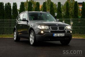 Black BMW X3 2007 in Jelgava, with an engine capacity of 2.00 L and mileage of 357 thousand km for 4990 €, photo  on AUTOMOTO.COM.LV