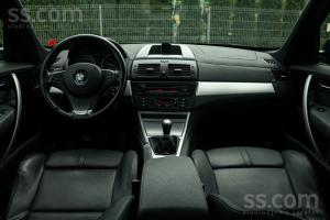 Black BMW X3 2007 in Jelgava, with an engine capacity of 2.00 L and mileage of 357 thousand km for 4900 €, photo 11 on AUTOMOTO.COM.LV