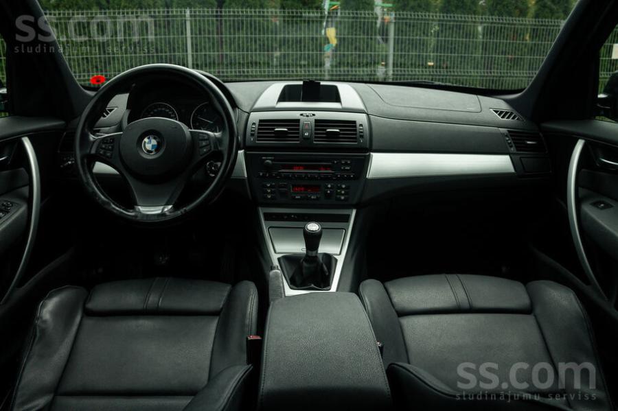 Black BMW X3 2007 in Jelgava, with an engine capacity of 2.00 L and mileage of 357 thousand km for 4900 €, photo 11 on AUTOMOTO.COM.LV