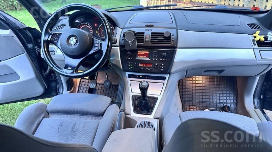 Melns BMW X3 2007 Daugavpils, ar dzinēja tilpumu 2.00 L un nobraukumu 535 tūkst. km par 4300 €, foto 6 vietnē AUTOMOTO.COM.LV