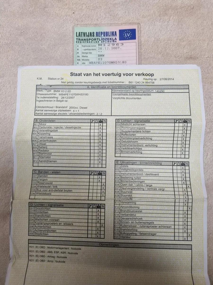 Melns BMW X3 2007 Jūrmala, ar dzinēja tilpumu 2.00 L un nobraukumu 286 tūkst. km par 5300 €, foto 11 vietnē AUTOMOTO.COM.LV