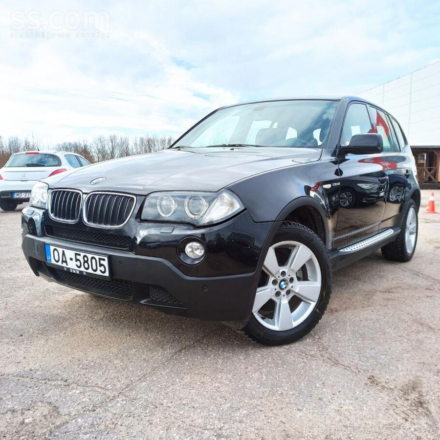 Black BMW X3 2008 in Daugavpils, with an engine capacity of 2.00 L and mileage of 0 thousand km for 6300 €, photo 2 on AUTOMOTO.COM.LV