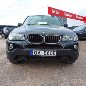 Black BMW X3 2008 in Daugavpils, with an engine capacity of 2.00 L and mileage of 0 thousand km for 6300 €, photo 3 on AUTOMOTO.COM.LV