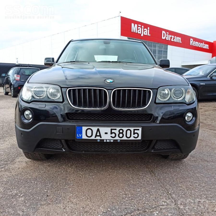 Black BMW X3 2008 in Daugavpils, with an engine capacity of 2.00 L and mileage of 0 thousand km for 6300 €, photo 3 on AUTOMOTO.COM.LV
