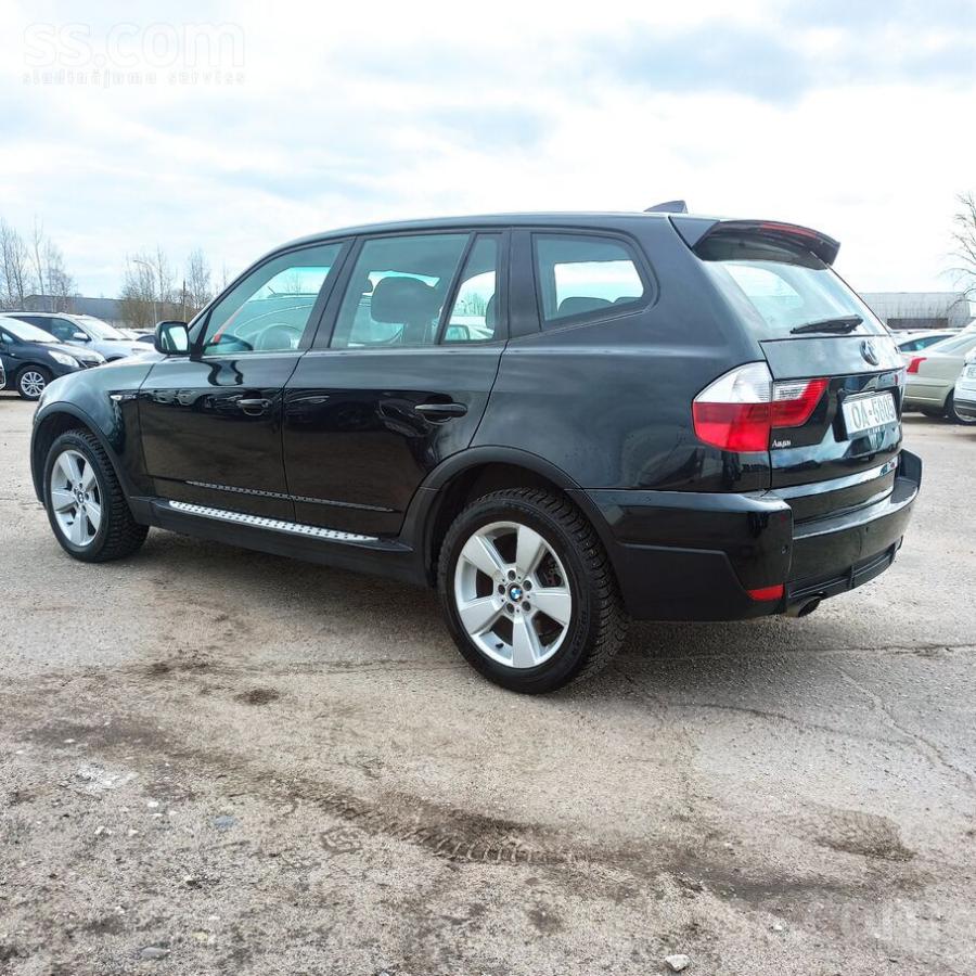 Black BMW X3 2008 in Daugavpils, with an engine capacity of 2.00 L and mileage of 0 thousand km for 6300 €, photo 4 on AUTOMOTO.COM.LV