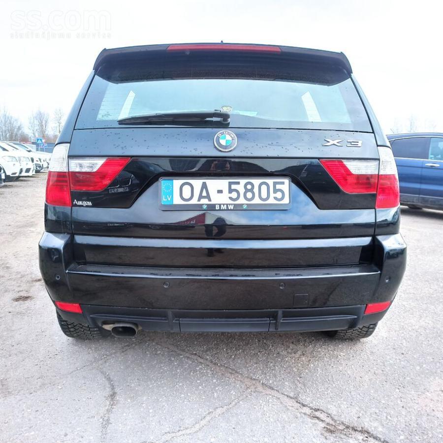 Black BMW X3 2008 in Daugavpils, with an engine capacity of 2.00 L and mileage of 0 thousand km for 6300 €, photo 5 on AUTOMOTO.COM.LV