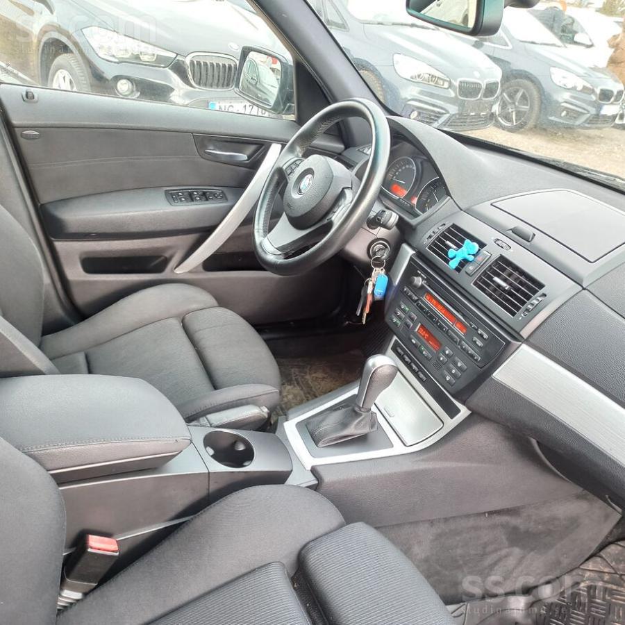 Black BMW X3 2008 in Daugavpils, with an engine capacity of 2.00 L and mileage of 0 thousand km for 6300 €, photo 17 on AUTOMOTO.COM.LV
